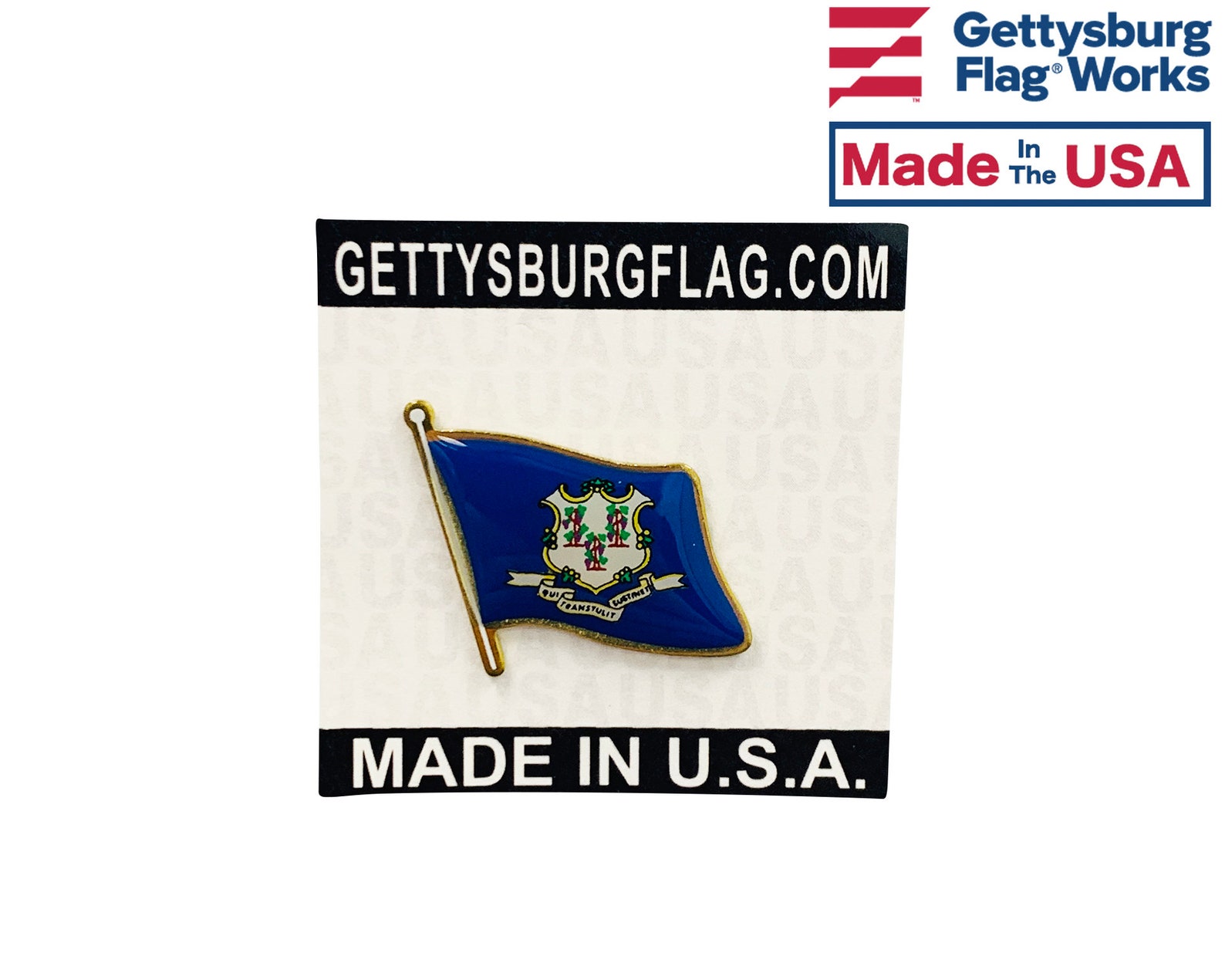 Connecticut State Flag Lapel Pin Made in the USA - Etsy