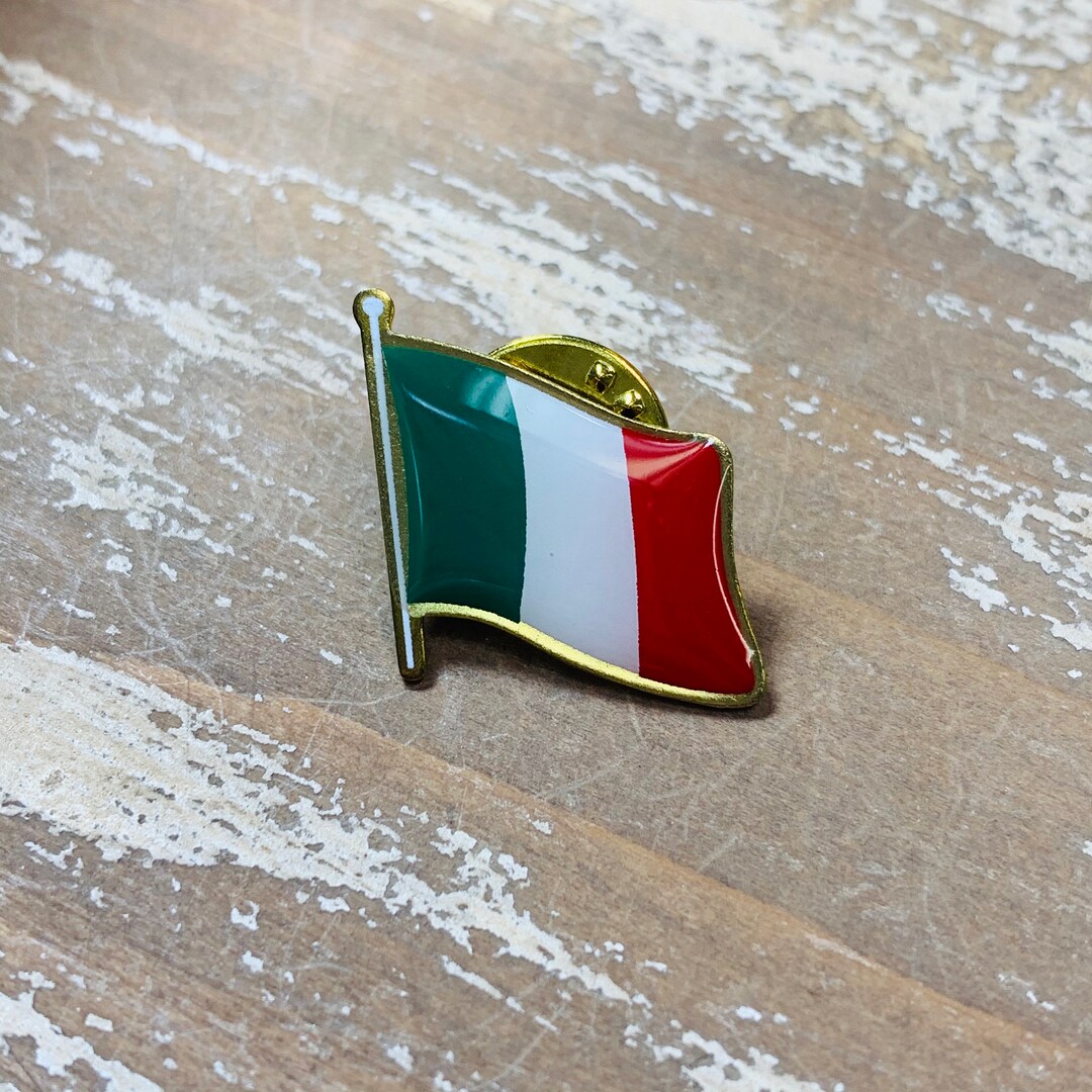 Italy Waving Flag Lapel Pin - Made in USA! - Etsy