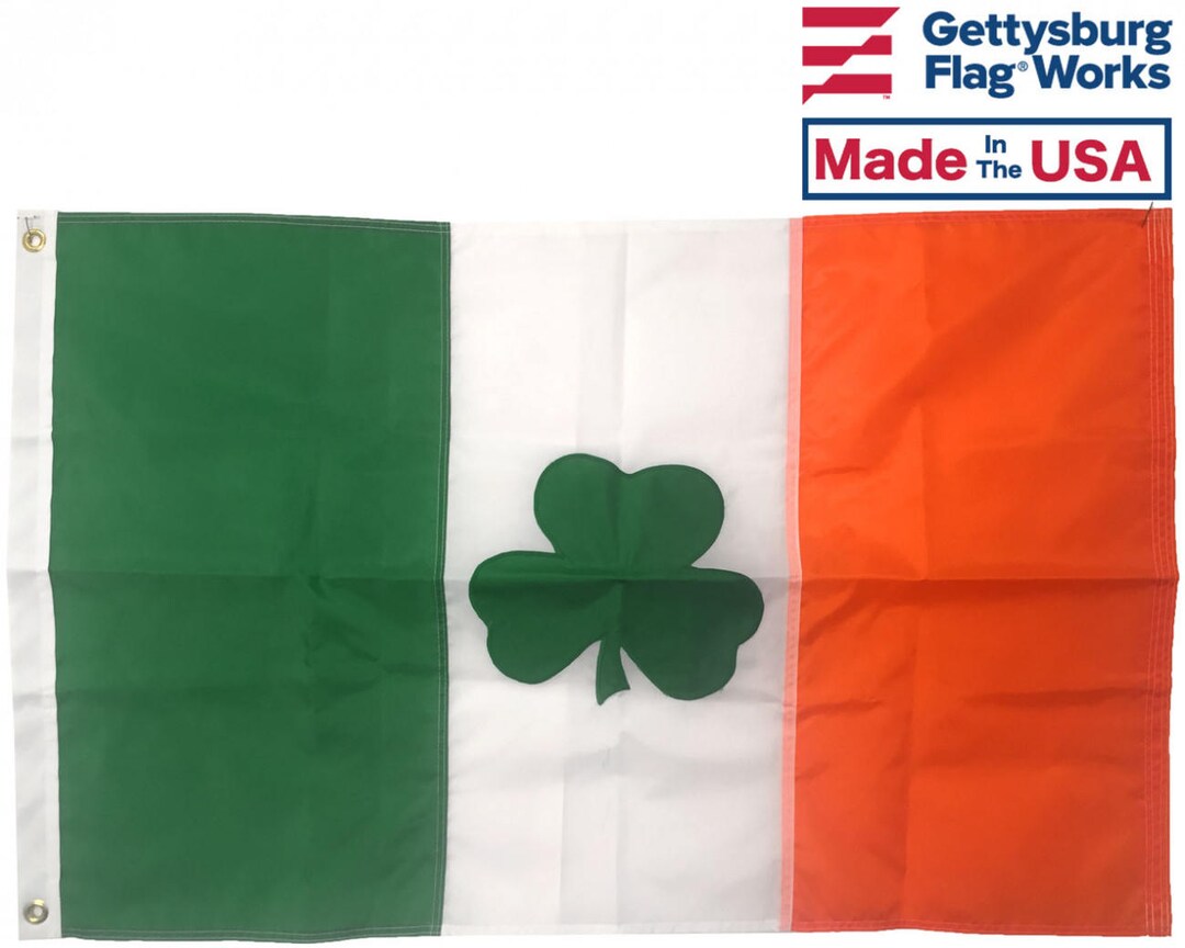 Irish Shamrock Flag High Quality All Weather Nylon Made in - Etsy