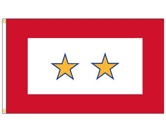 2 Star Service Flag - Etsy