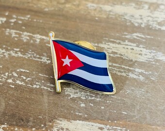 Dominican Republic Waving Flag Lapel Pin Made in USA | Etsy