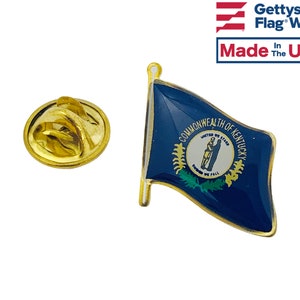 Kentucky State Flag Lapel Pin - Made in the USA! - Etsy