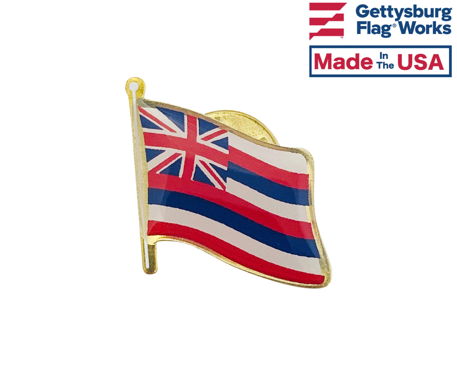 Hawaii State Flag Lapel Pin Made in the USA | Etsy