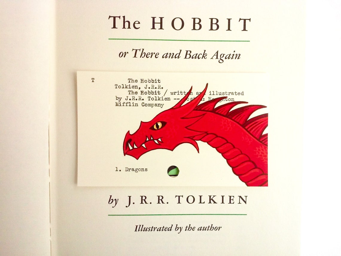 The Hobbit by J.R.R. Tolkien Print of My Painting of Smaug | Etsy