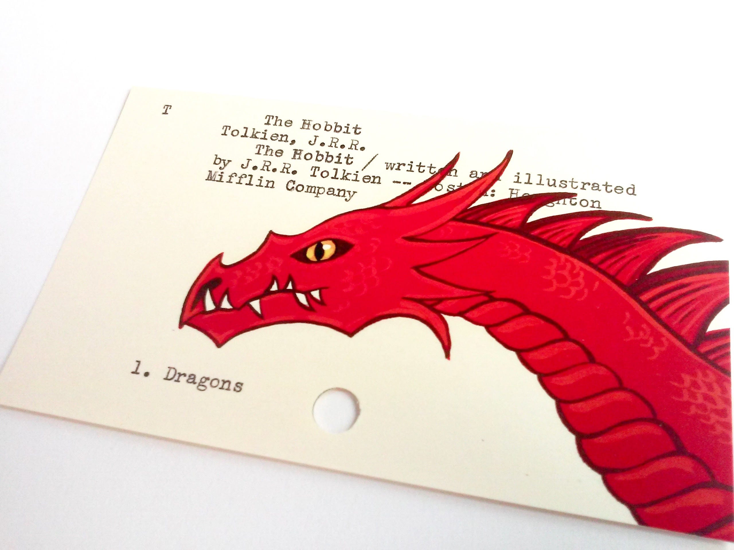 The Hobbit by J.R.R. Tolkien Print of My Painting of Smaug | Etsy