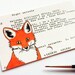 Fox on Library Card Print of My Painting of Woodland Fox on Library ...