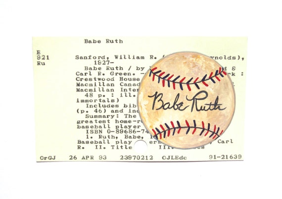 Babe Ruth Signed Baseball Card