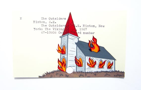 Burning Church The Outsiders Cartoon