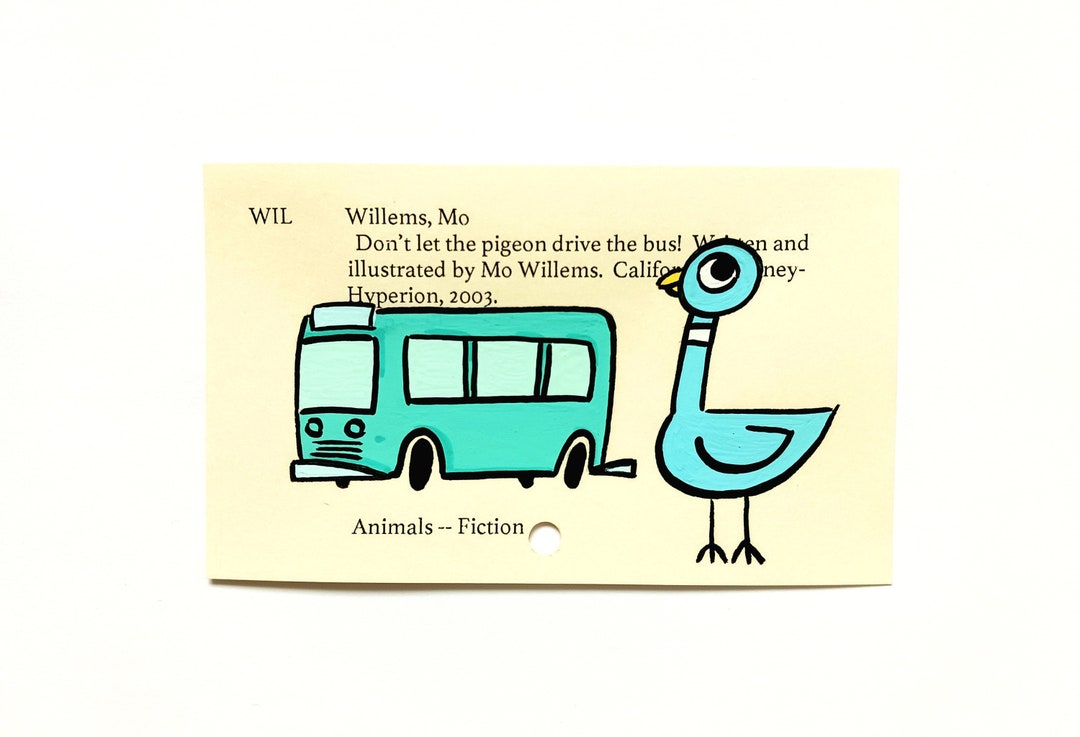 Don't Let the Pigeon Drive the Bus Library Card Art Print - Etsy