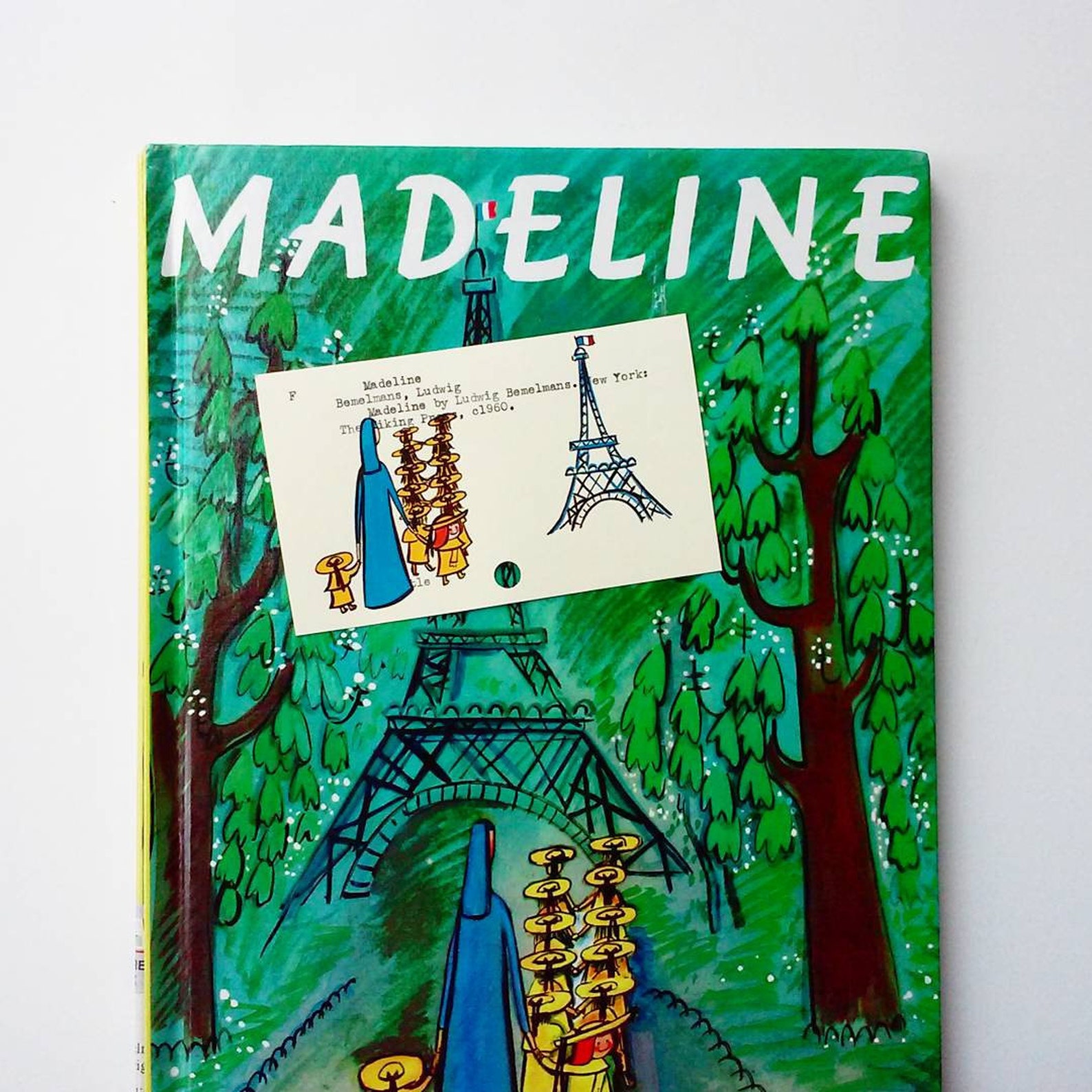 Madeline Library Card Art Print of My Painting on Library | Etsy