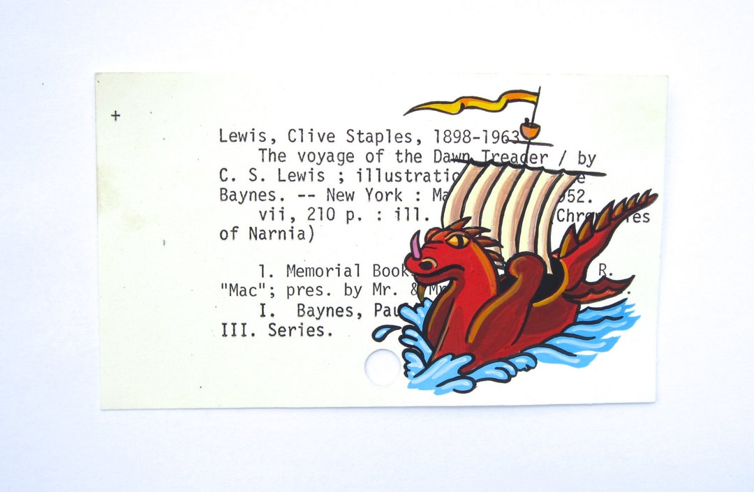 Narnia Library Card Art - Print of My Painting of the Voyage of the ...