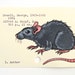 George Orwell 1984 - Print of My Painting of a Rat on a Library Card ...