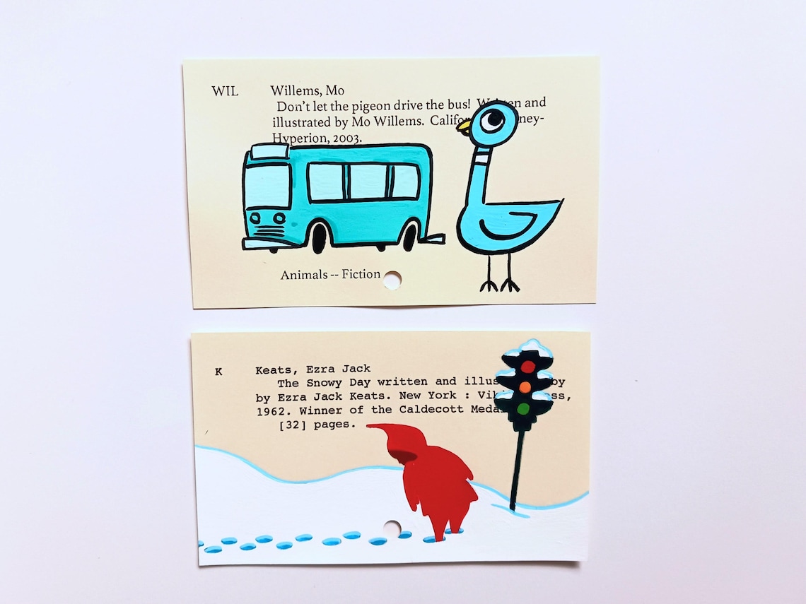 Jenny Linsky Library Card Art - Print of My Painting of Jenny Linsky ...
