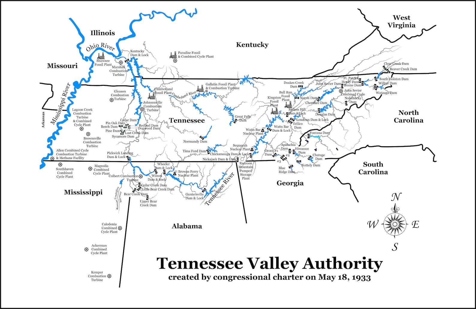 Tennessee Valley Authority Precision Laser Cut/engraved Wood - Etsy