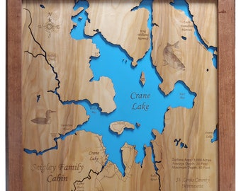 Crane Lake Map Svg - Etsy