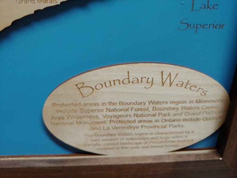 Boundary Waters on US and Canadian Border - Precision Laser Cut ...
