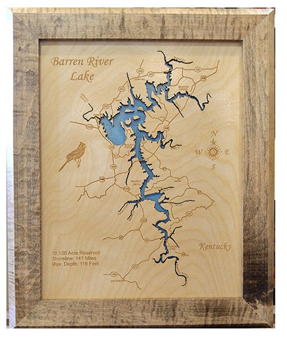 Barren River Lake in Allen Barren and Monroe Counties - Etsy