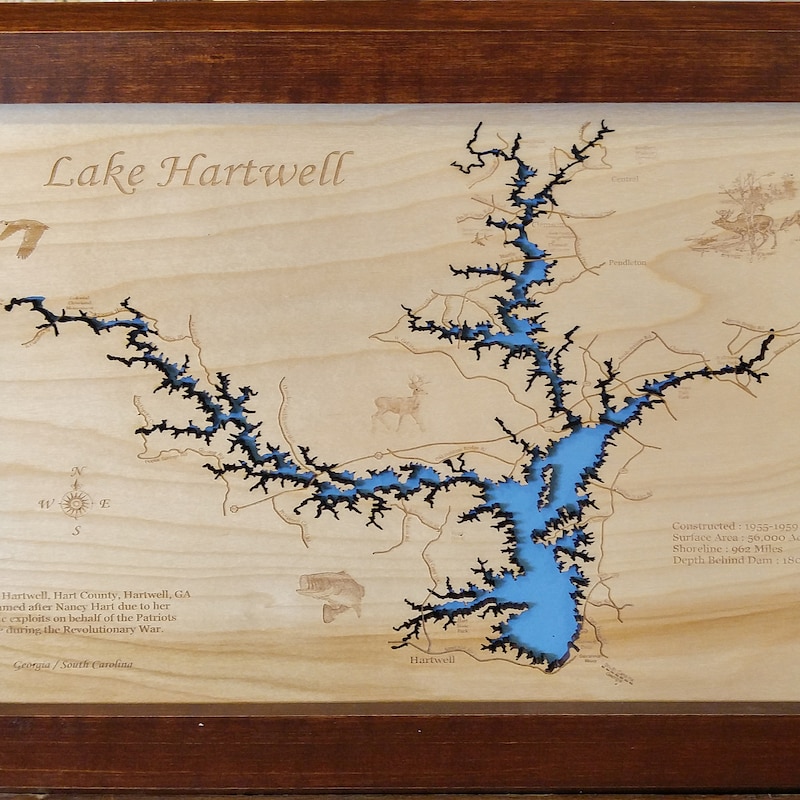 Lake Hartwell Svg - Etsy