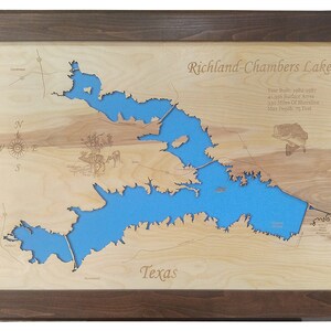 Richland-chambers Lake in Navarro and Freestone Counties - Etsy