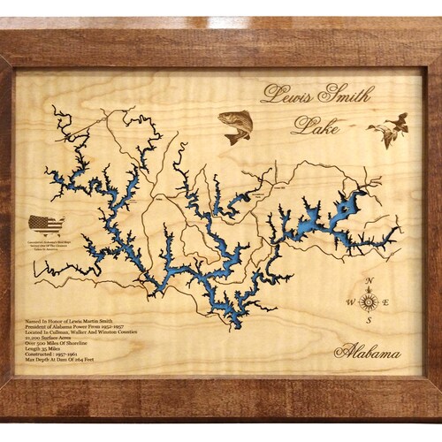 Smith Lake Sign Smith Lake Wood Sign Lewis Smith Lake Wooden | Etsy