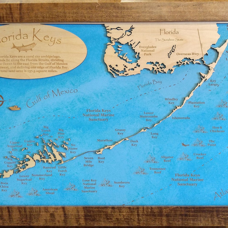 Fl Keys Maps - Etsy