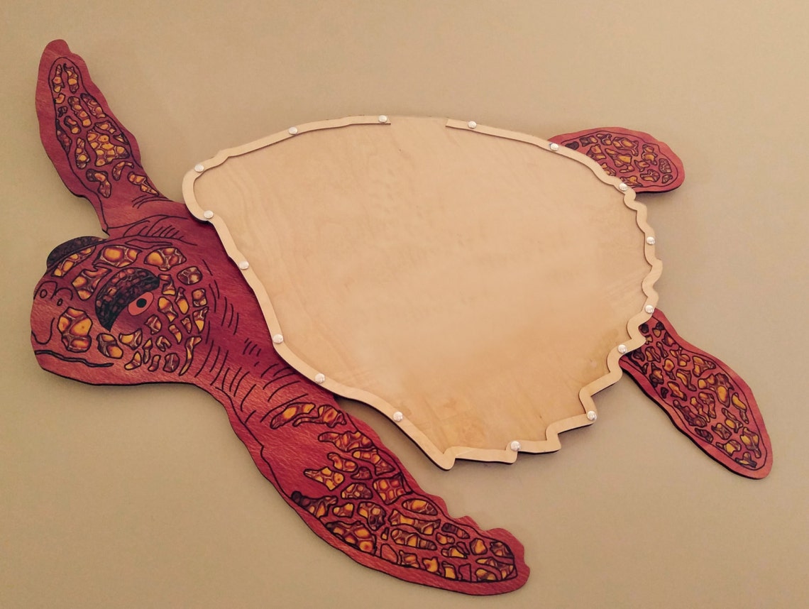 Loggerhead Turtle Alternative Wedding Guest Book Shadow Box - Etsy