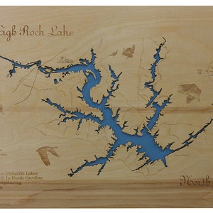 High Rock Lake in Davidson and Rowan Counties North Carolina | Etsy