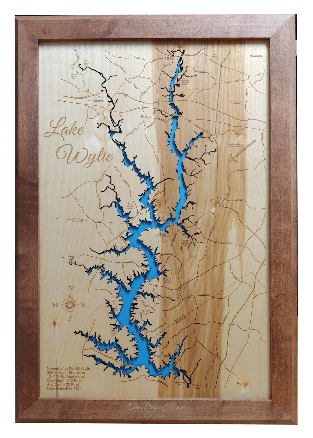 Lake Wylie in York County, South Carolina and Gaston and Mecklenburg ...