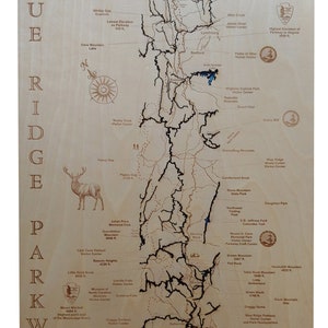 Blue Ridge Parkway in Virginia and North Carolina - Precision Laser Cut ...