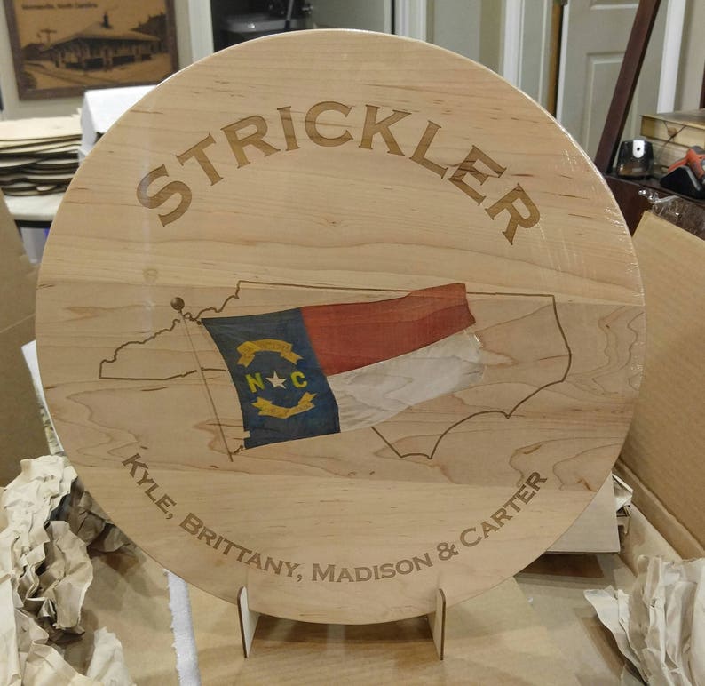 Lazy Susan Custom Wedding Gift 18 Round Solid Maple With | Etsy