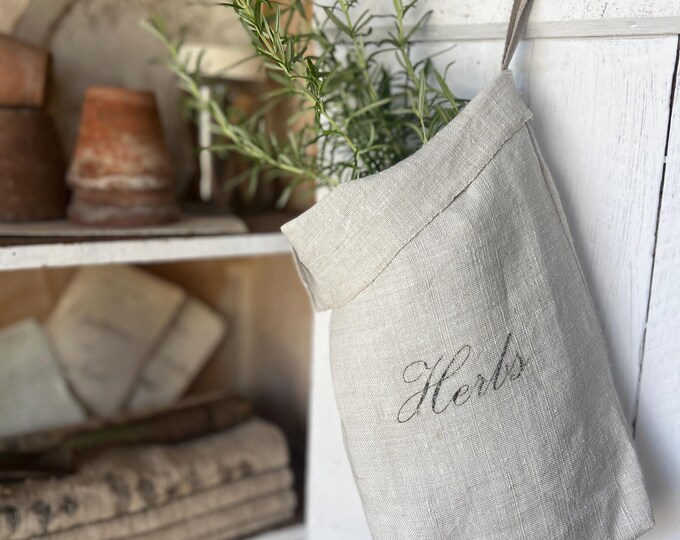 Antique Linen Pocket~ Primitive Wall Pocket/ Primitive Pouch/herbs - Etsy