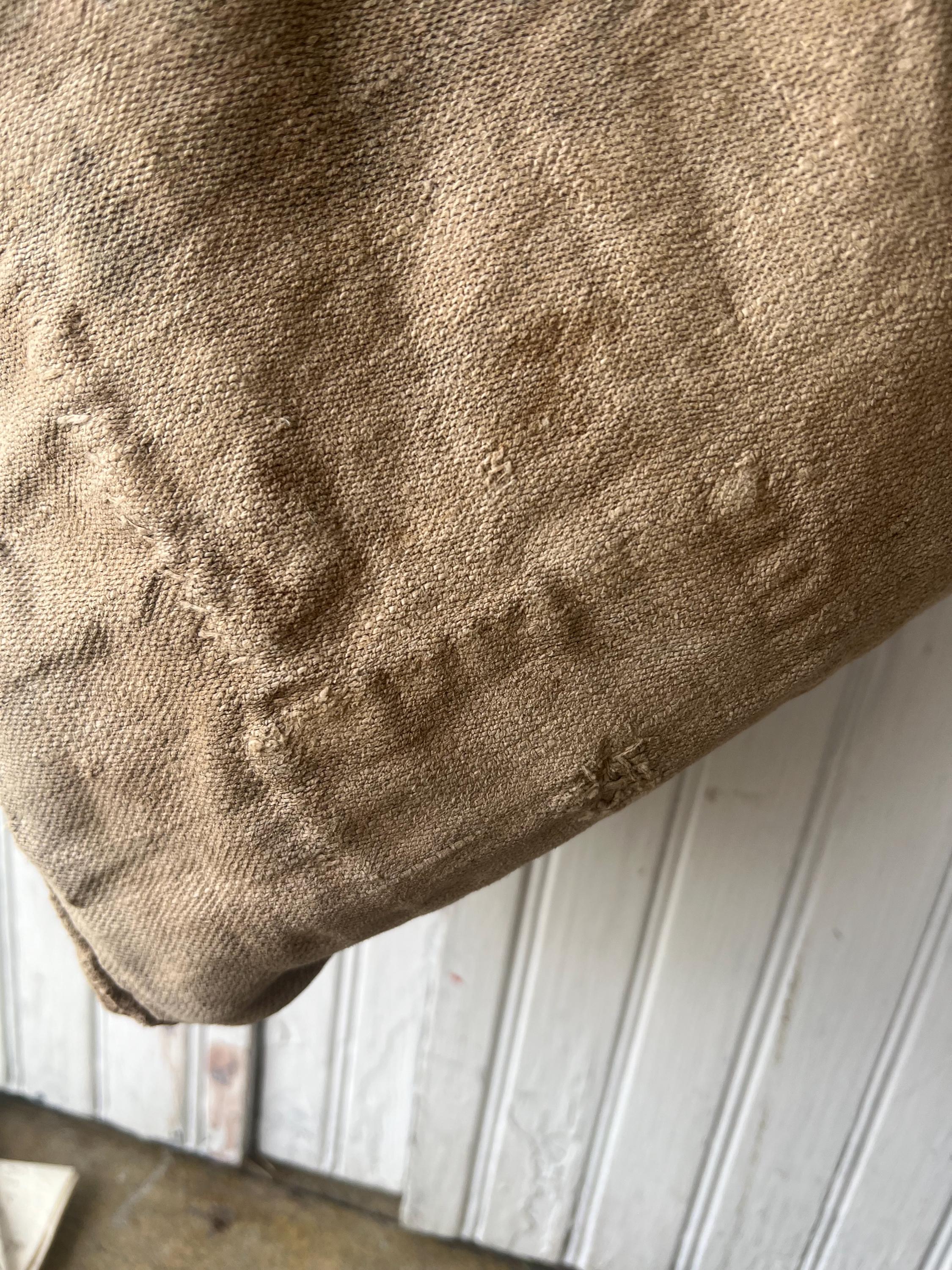 Antique Grainsack Pocket~ Primitive Wall Pocket/ Primitive Pouch/no25 ...