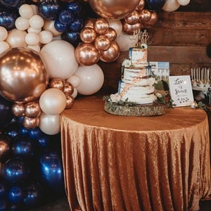 Rust Velvet Tablecloth, Napkins, Halloween, Fall, Bridal Shower, Tea ...