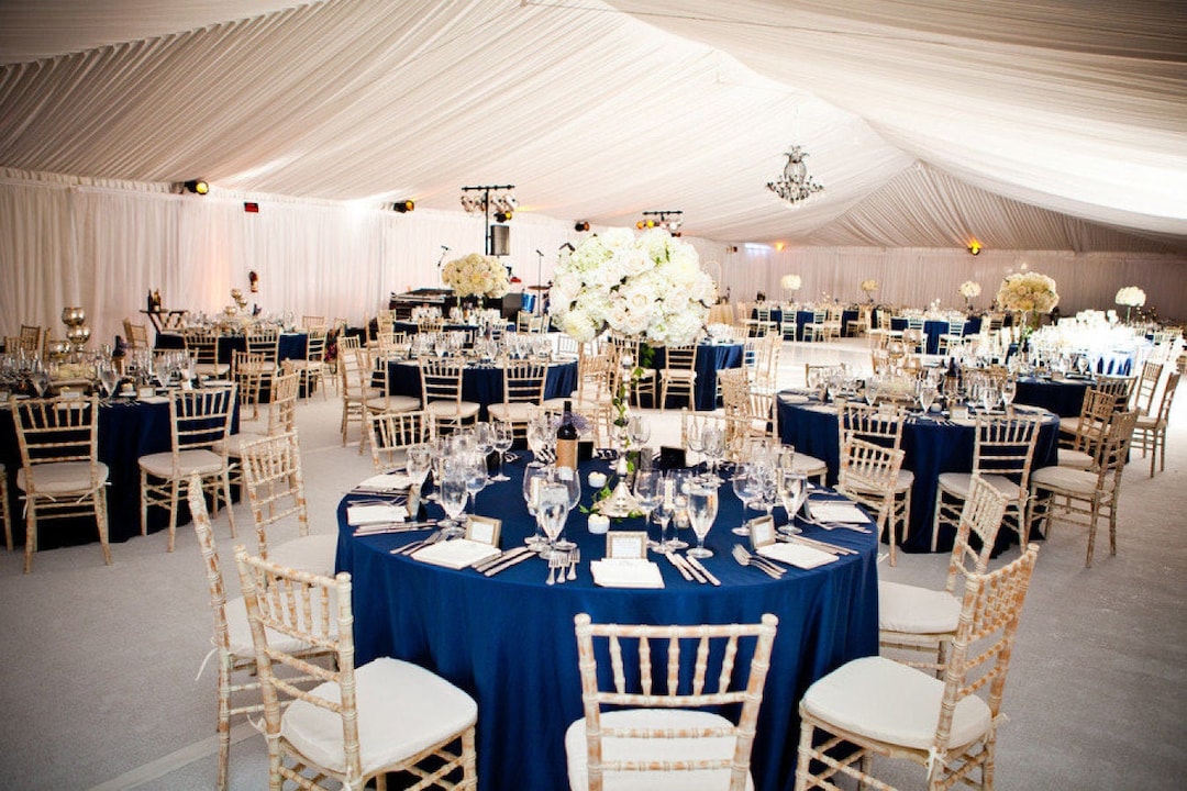Navy Blue Tablecloths, Nautical, Overlays, Preppy, Baby Shower, Derby ...