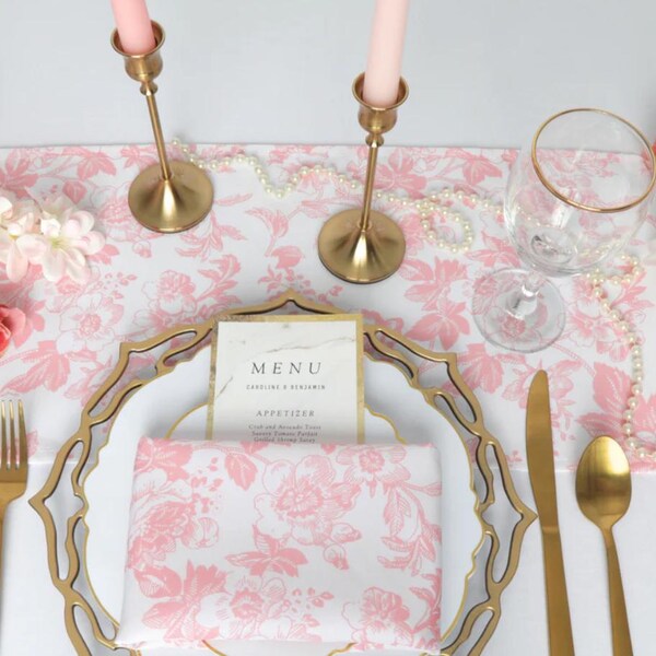 Pink Tablecloth - Etsy