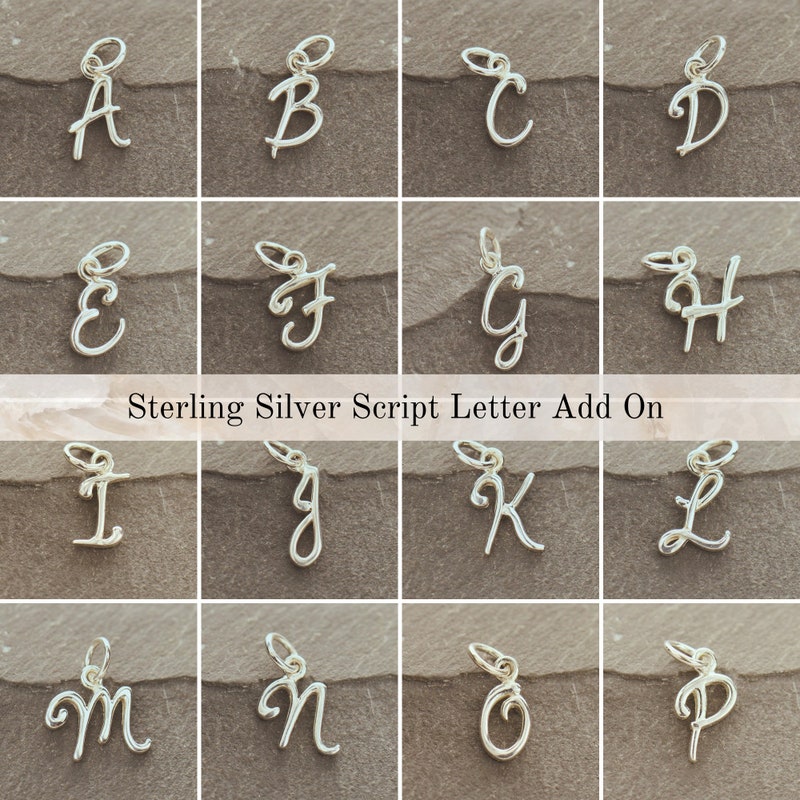 Initial Charm - Etsy