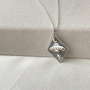 Sterling Alien Abduction Necklace. Space Necklace, Aliens Necklace ...