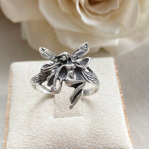 Sterling Silver Fairy Ring. Fairy Jewelry, Luck Jewelry, Gift for Her ...