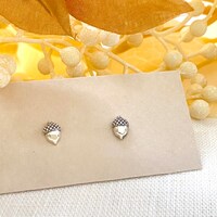 Silver Acorn - Etsy