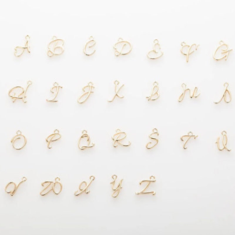 Initial Charm - Etsy