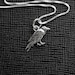 Tiny Raven Sterling Silver Necklace. Raven Jewelry, Dainty Raven ...