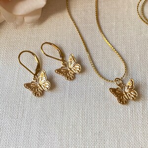 Gold Filled Monarch Butterfly Lever Back Earrings. Butterfly Jewelry ...