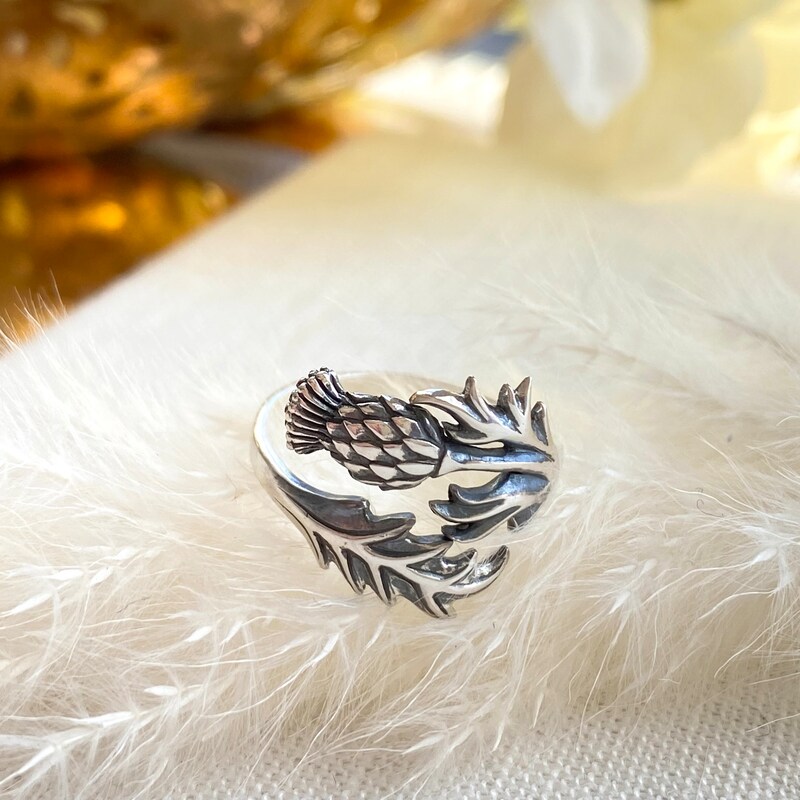 Thistle Ring - Etsy
