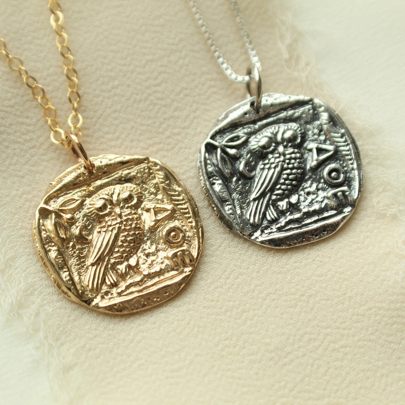 Sterling Silver Greek Owl - Etsy