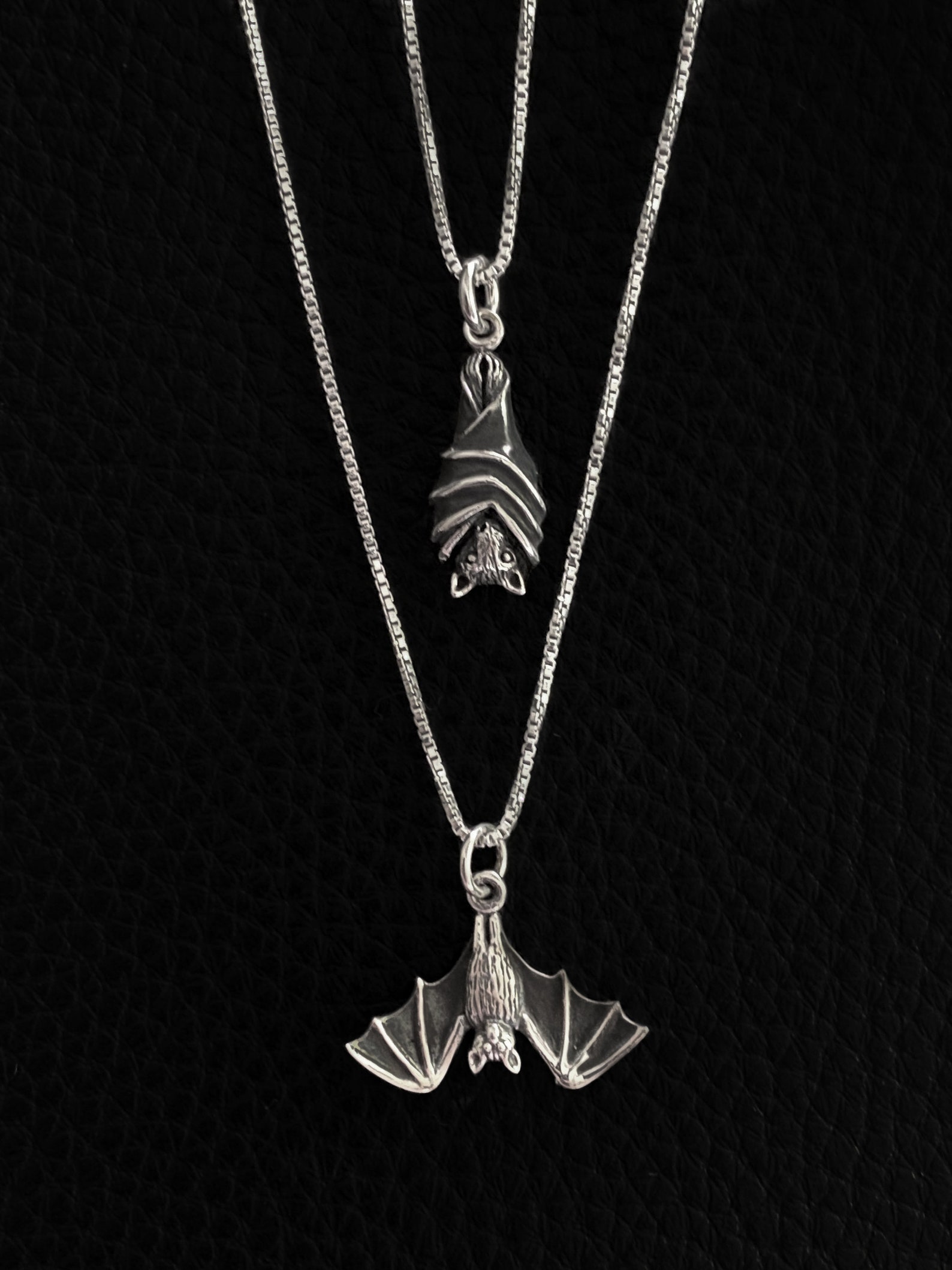 Sterling Silver or Gold Bat Necklace Your Choice. Bat Jewelry | Etsy