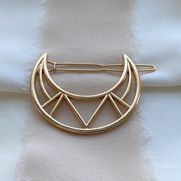 Moon Hairclip - Etsy