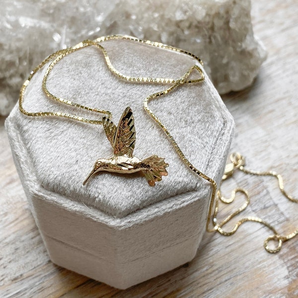 Hummingbird Necklace - Etsy