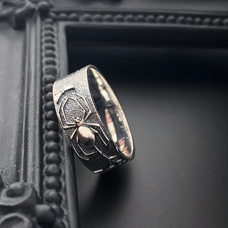 Silver Spider Ring - Etsy