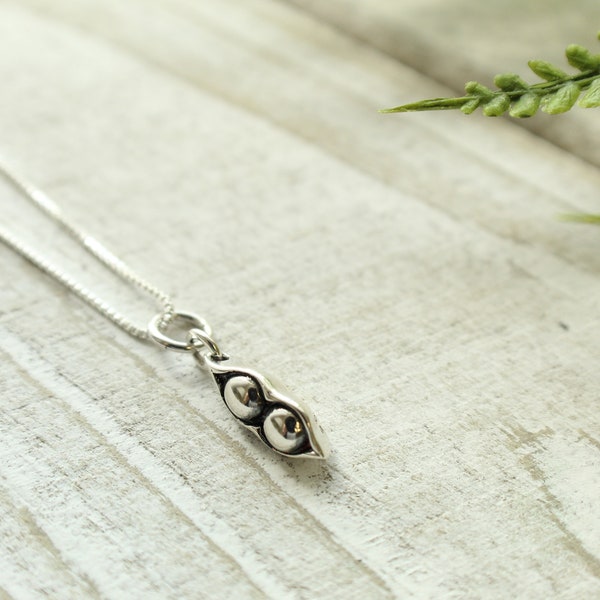 Two Peas in a Pod Necklace - Etsy