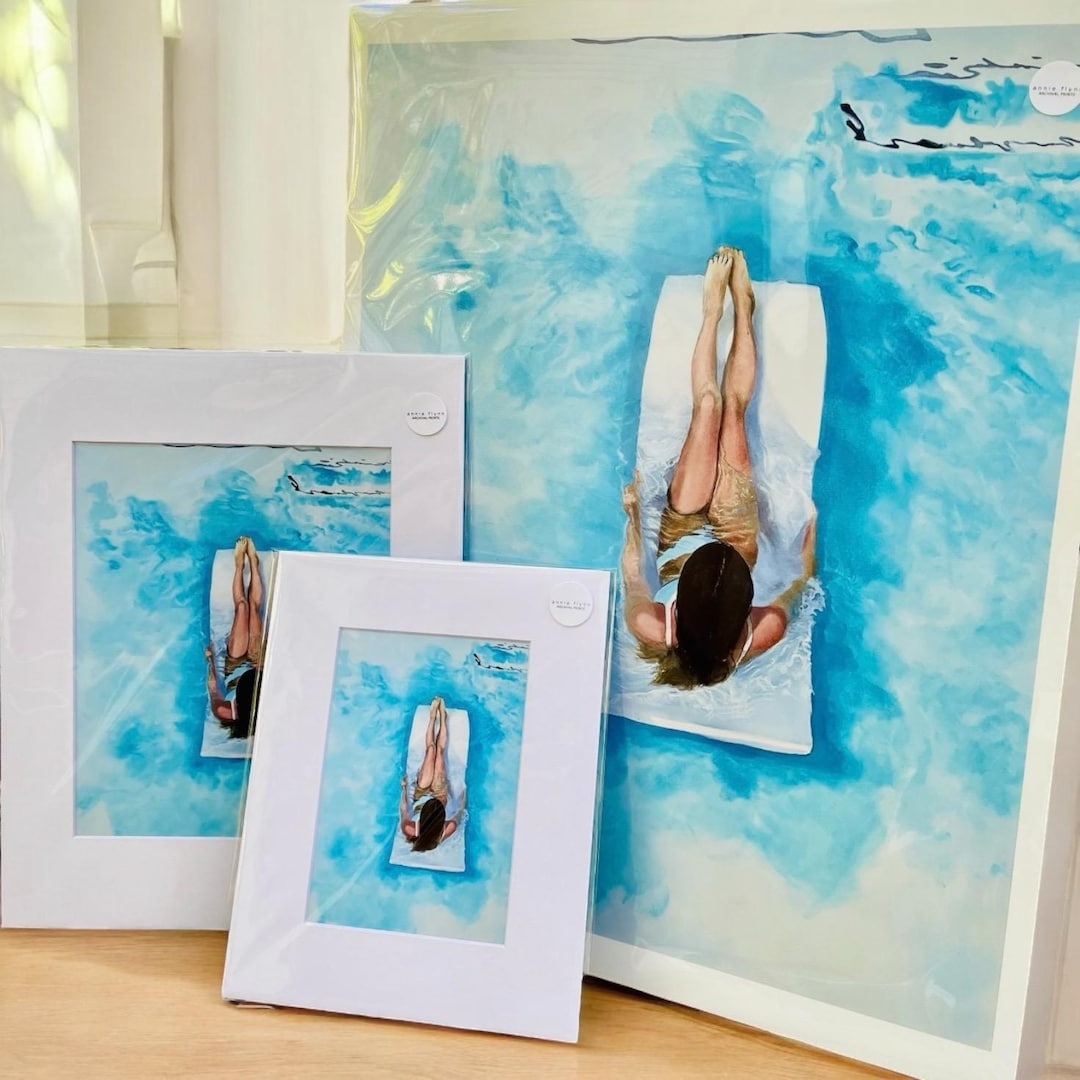 Underwater Swimming Art- Pool Vibes- ARCHIVAL PRINT - Etsy